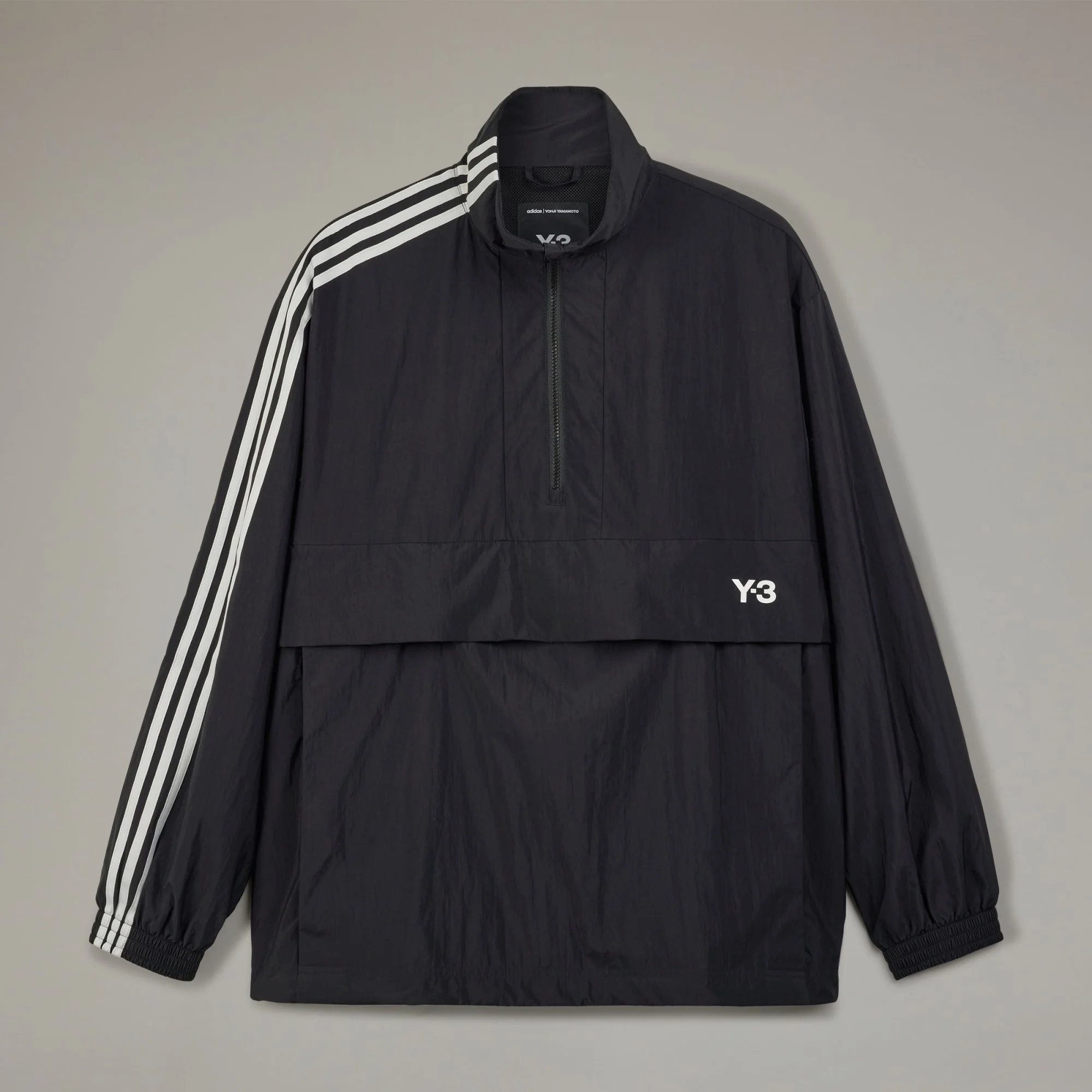 Y-3 3-Stripes Nylon Shell 1/2 Zip Jacket Y-3 3-Stripes Nylon Shell 1/2 Zip Jacket